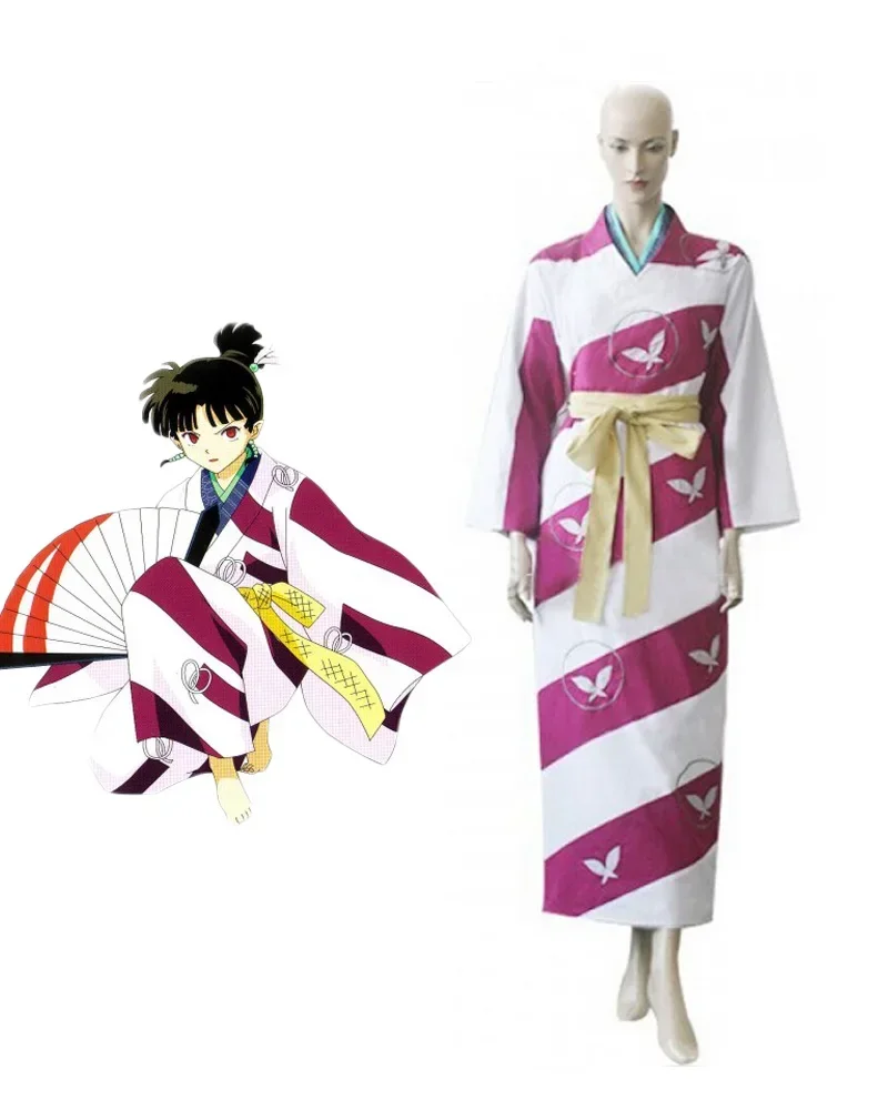 Inuyasha Kagura Custom Cosplay Costume - Anime Kimono Outfit ...