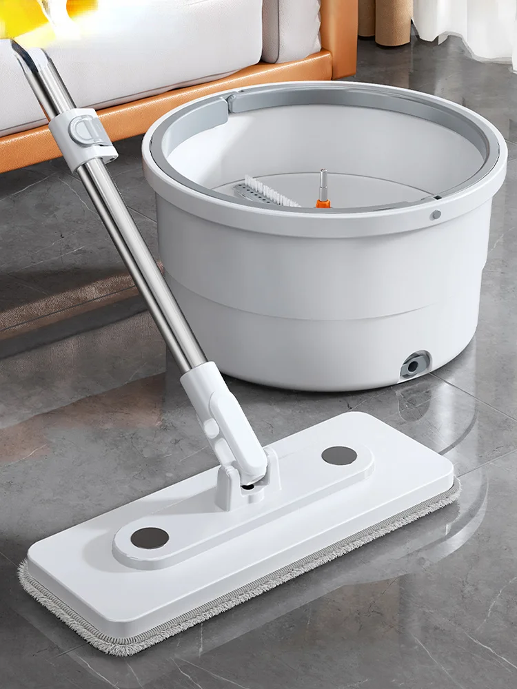 Spin Mop With Bucket Hand-Free Lazy Squeeze Mop Automatic Magic Floor ...