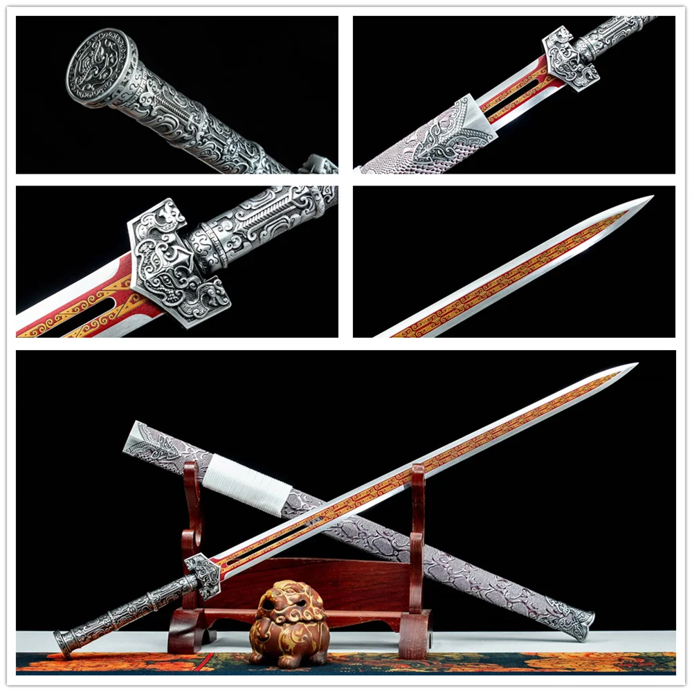 Exquisite-Chinese-Jian-China-Sword-High-Manganese-Steel-Blade-Alloy ...