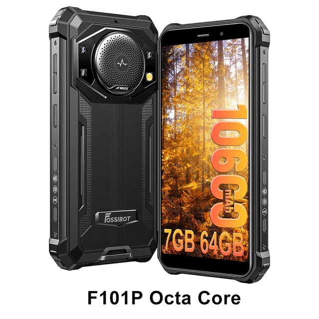 FOSSiBOT F101 Rugged Smartphone,10600mAh Battery,4GB 64GB Cellphone,24MP Camera,5.45" HD Screen ...