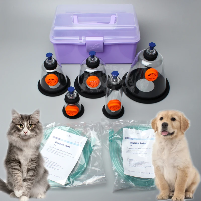 Pet Oxygen Mask Kit Dog Cat Oxygen Inhalation Atomizing Mask for ...