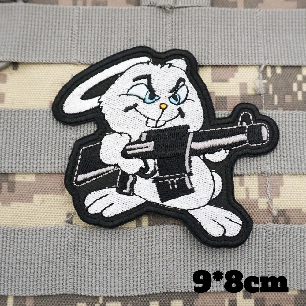 Bunny-Morale-Patch-Military-Tactical-Embroidered-Patches-Armband ...