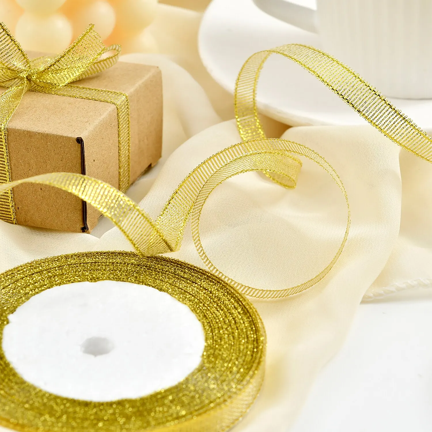 6mm-25-Yard-Golden-Onion-Gold-Ribbon-Silver-Onion-Ribbon-Silver-Ribbon ...