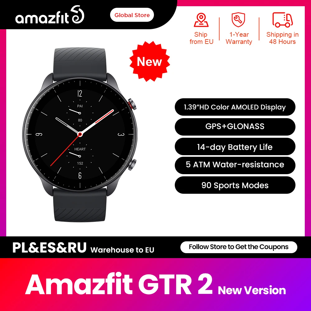 Amazfit-GTR-2-Curvo-Bezel-less-Design-Smartwatch-Built-in-vida-til-da ...
