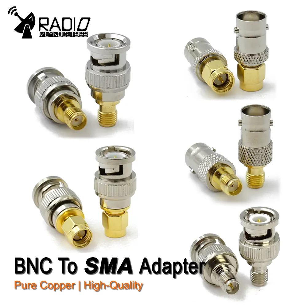 Conectores BNC macho hembra a SMA Q9 BNC a SMA RF adaptador Coaxial RP ...