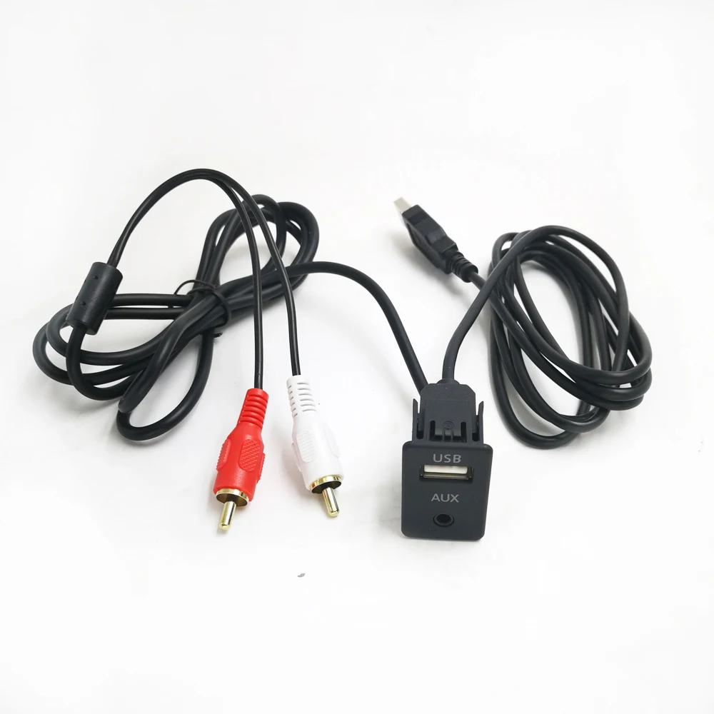 1M-Car-RCA-Cable-Adapter-Switch-3-5mm-Audio-Jack-AUX-USB-Cable ...