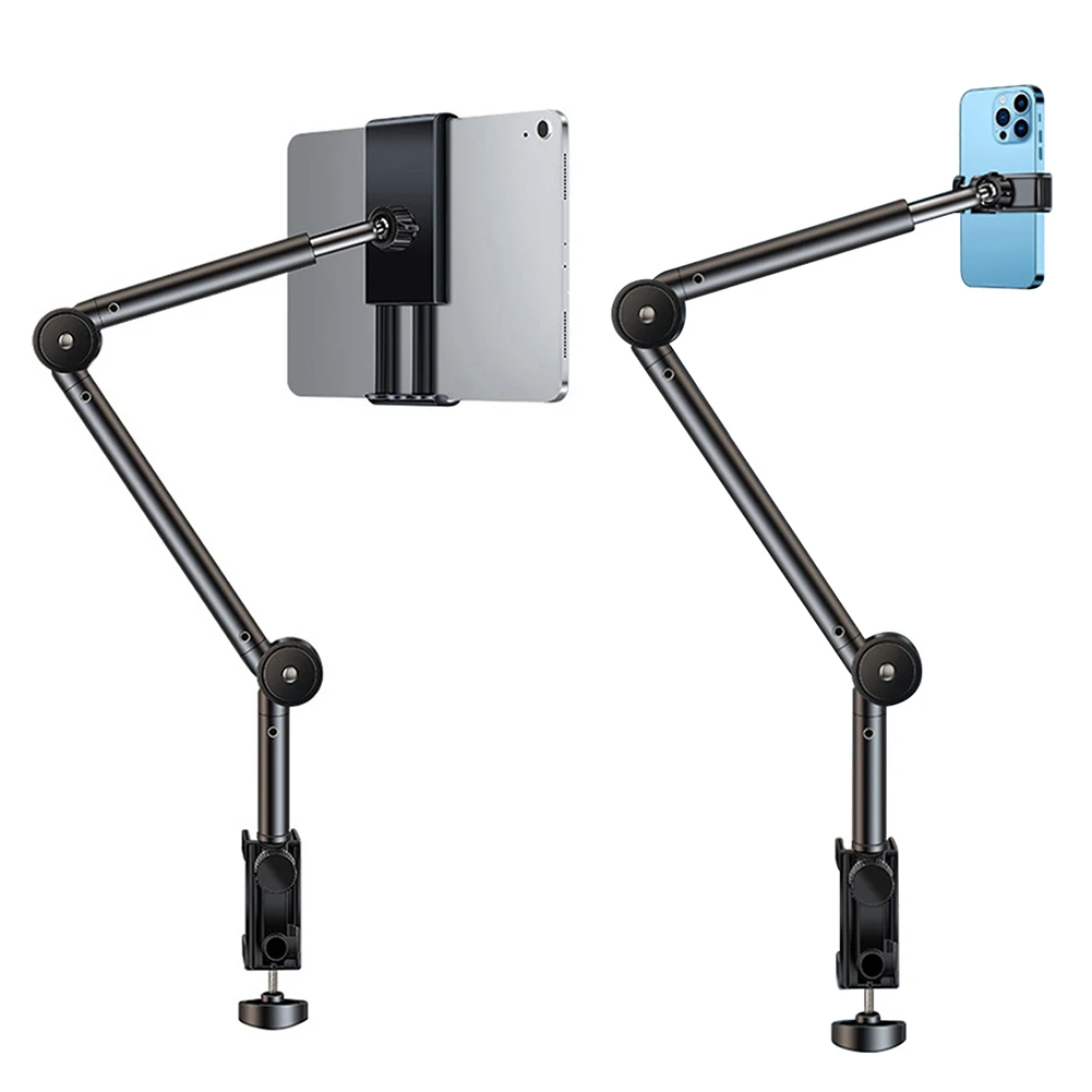 Adjustable-Long-Arm-Mount-Clamp-Tablet-Stand-Holder-for-4-to-12-9inch ...