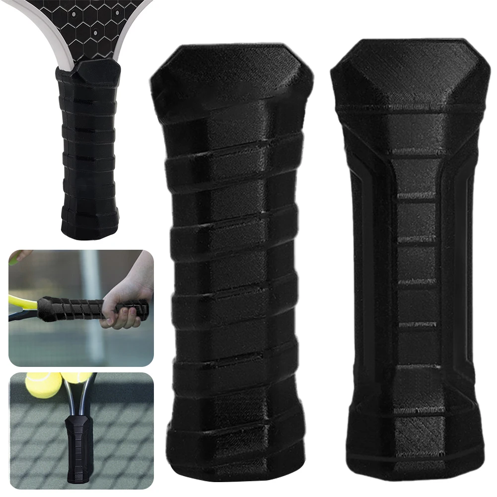 2Pcs-Silicone-Tennis-Racket-Grip-Comfortable-Tennis-Handle-Hand-Grip ...