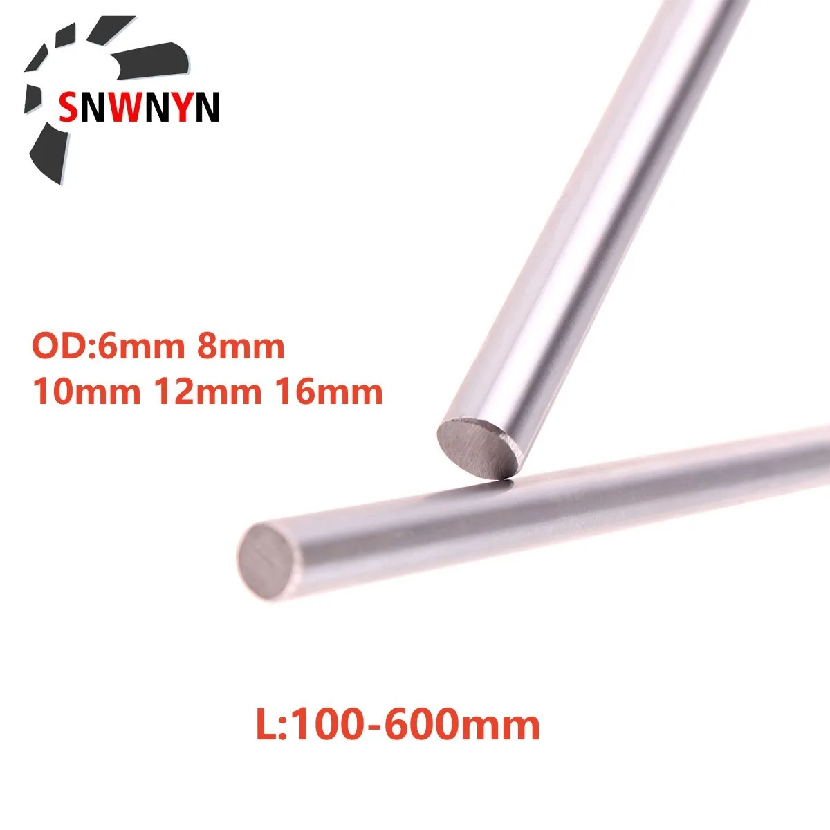 2pcs Optical Axis Rail Linear Shaft Chromestainless Steel Smooth Linear ...