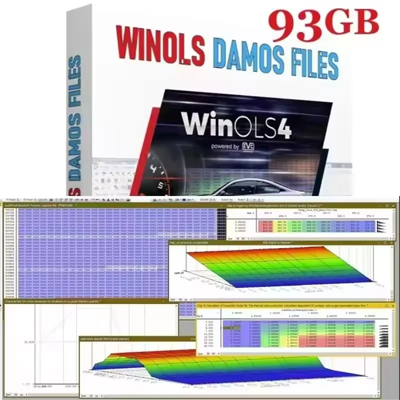 Neueste winols 4,7 93gb winols damos paquete grande (neu) 1,61 1,2 5,3 ecm titan mit immo ...