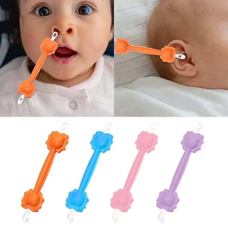 Baby-Cleaner-Spoon-Double-headed-Soft-Wax-Curette-Picker-Nose-Cleaner ...