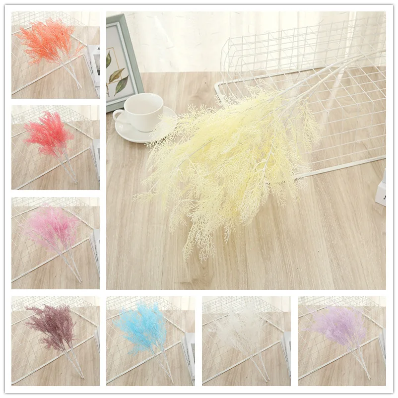 1 Branch Artificial Flower Ice Rime Fluffy Twig Vase for Home Decor ...
