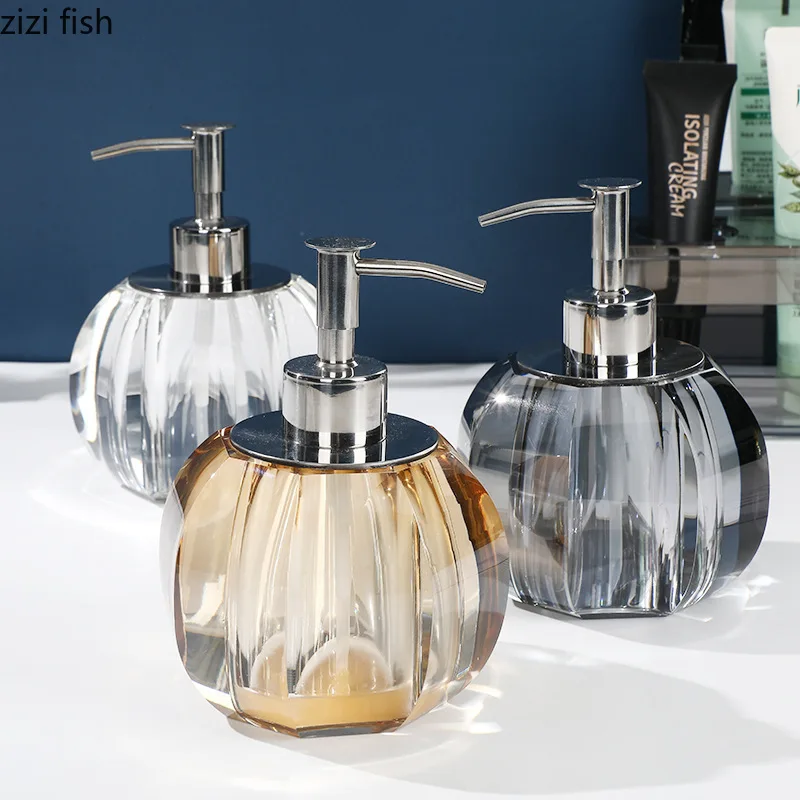 Crystal Glass Hand Sanitizer Bottle Bottling Bottle Hotel Soap ...