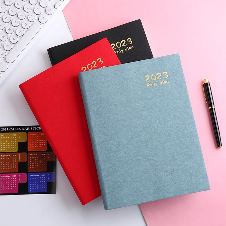 A4-Soft-Pu-Leather-Daily-Weekly-Monthly-Planner-Agenda-2023-Organizer ...