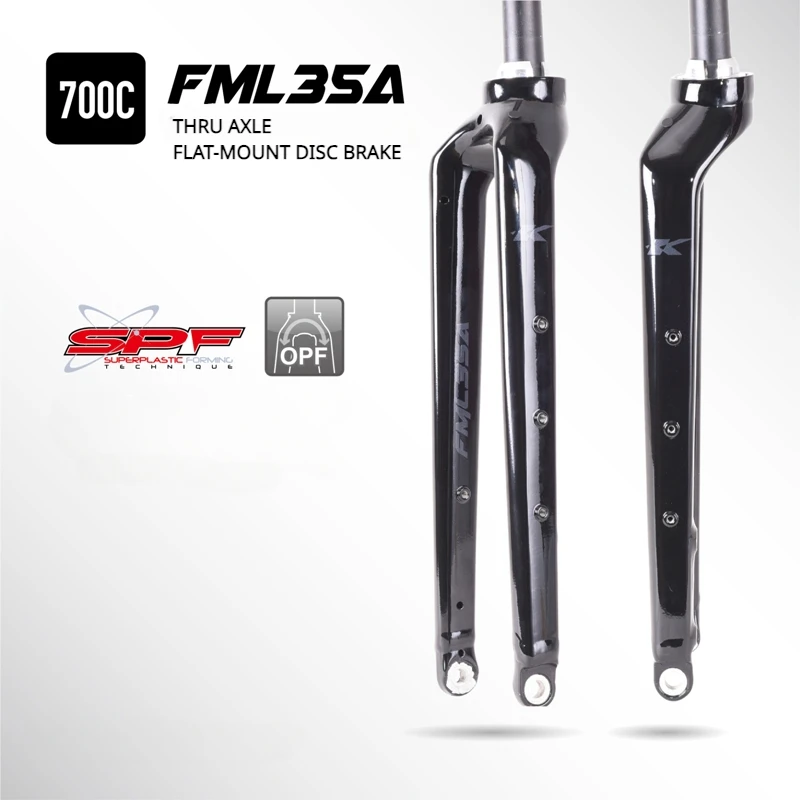 700-50C-Off-road-Bicycle-MTB-Bike-Aluminum-Alloy-Front-Fork-Hard-Rigid ...