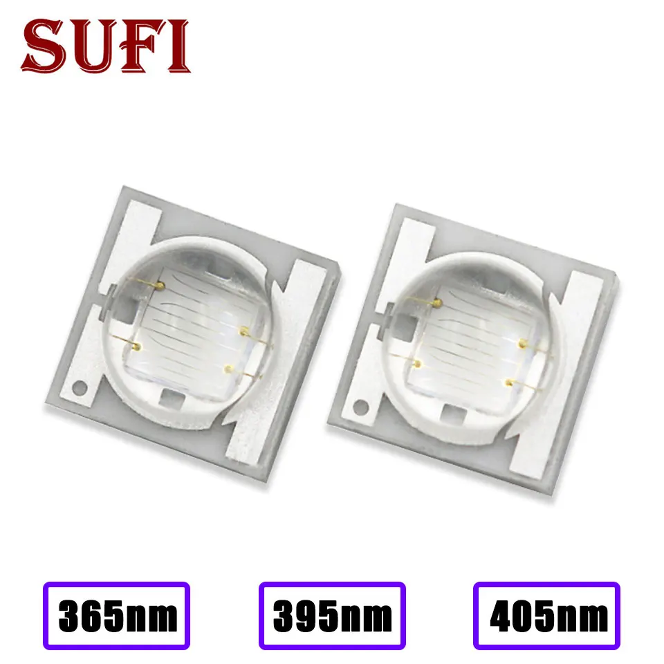 5Pcs-3W-Ultraviolet-365nm-395nm-405nm-UV-Ceramic-3535-Purple-LED-Bead ...