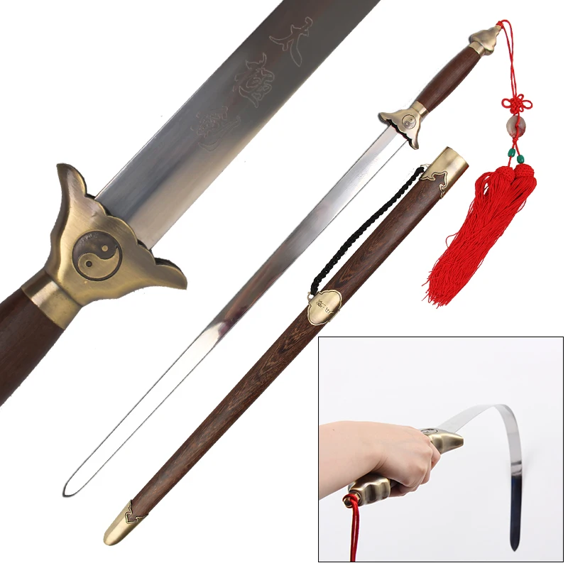 Chinese-Martial-Art-Sword-TaiJi-Jian-Stainless-Steel-Flexible-Blade-for ...