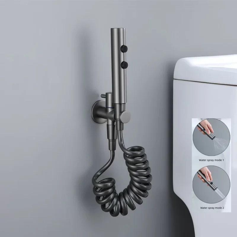 Bidet spray sets ,Zinc-copper alloy faucets and Dual mode bidet spray ...