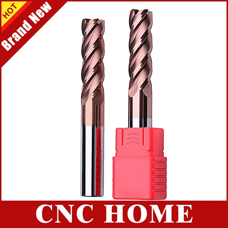 1pc hrc55 4 flutes corner radius end mill tungsten steel carbide cnc ...