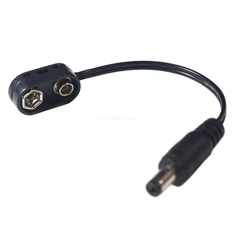 Guitar-Effect-Pedal-Cable-Adapter-9V-Clip-Converter-Cable-Male-DCJack ...