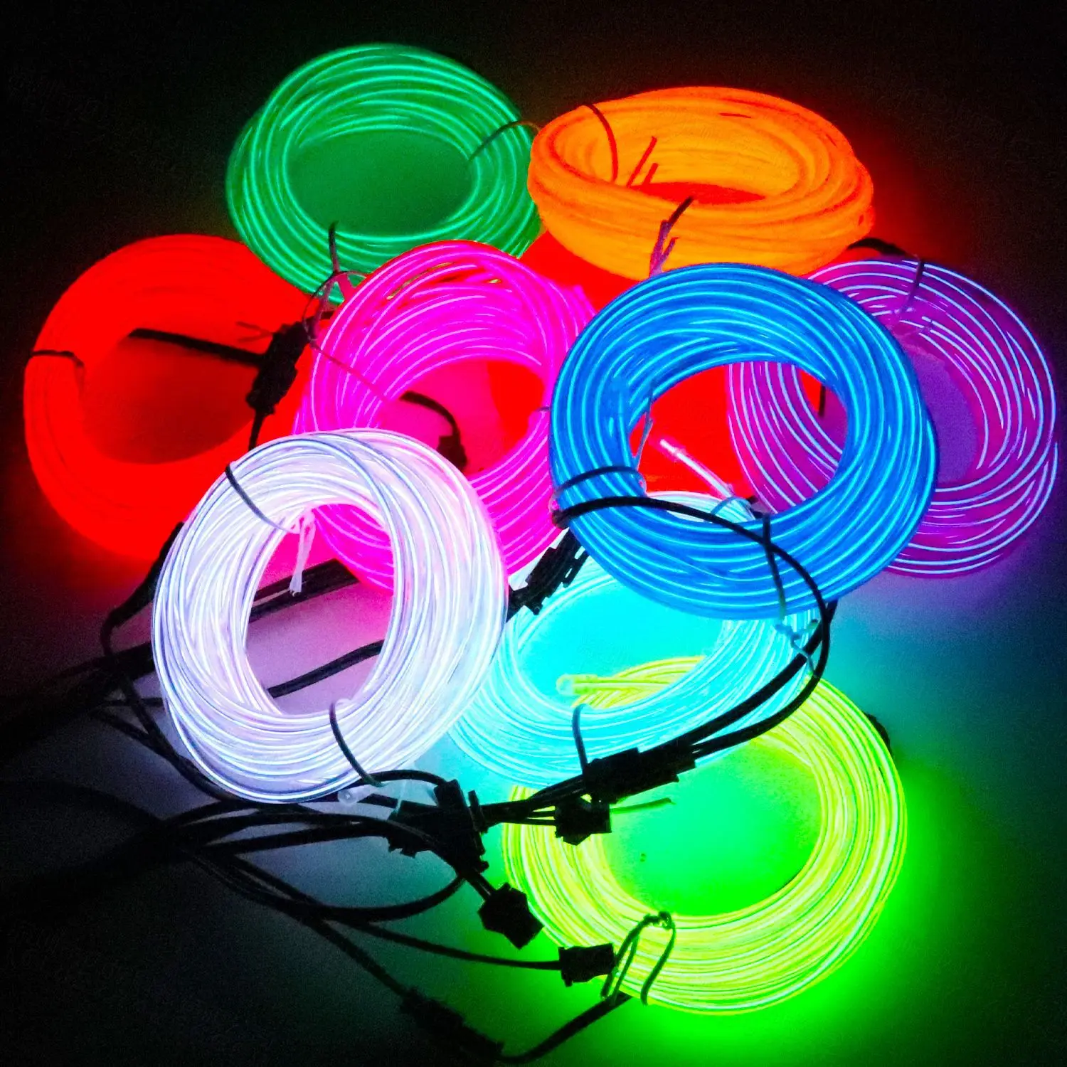 EL-Wire-5-4-3-2-1Color-1M-Illuminated-Lights-with-Neon-Lights-DIY ...