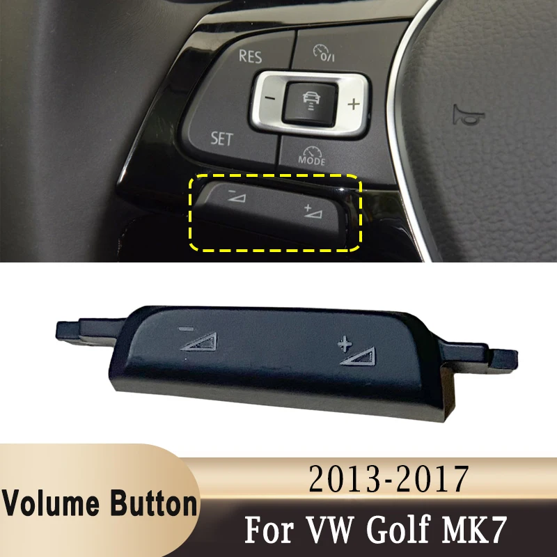 For VW Golf MK7 2013 2017 Steering Wheel Volume Button Radio Music ...