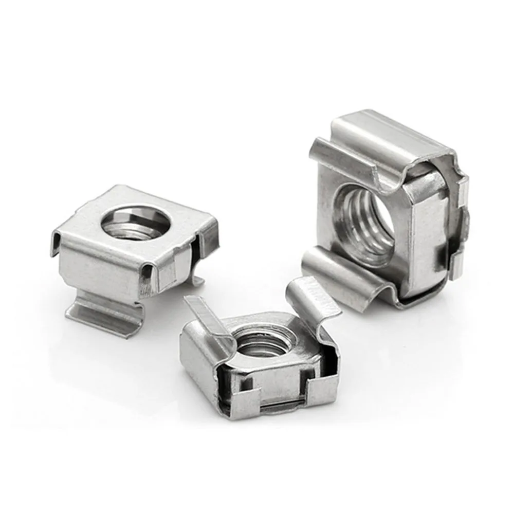 5-10PCS A2-70 Cassette Elastic Enclosure Card Cage Nut M5 M6 M8 Square ...