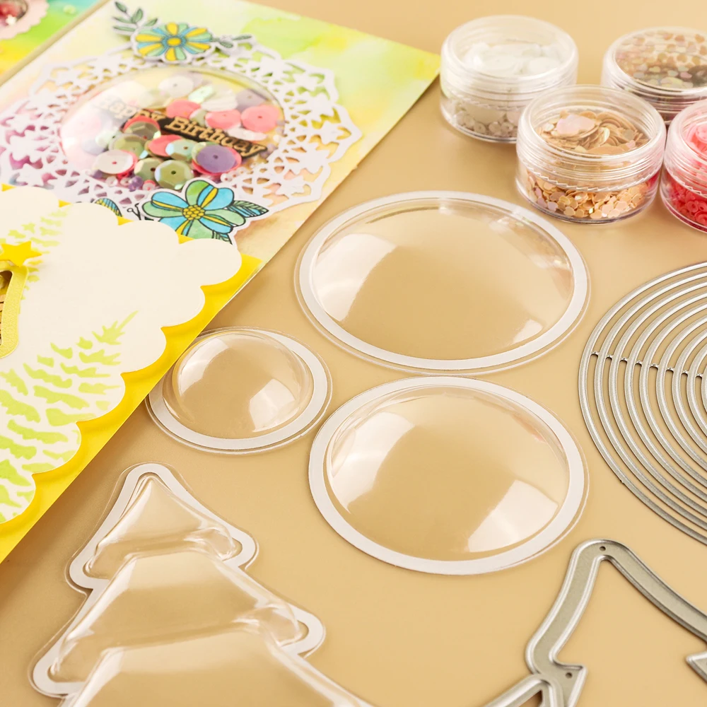 10-20Pcs-3D-Dimensional-Shaker-Domes-For-Adding-Dimensions-to-Shaker ...