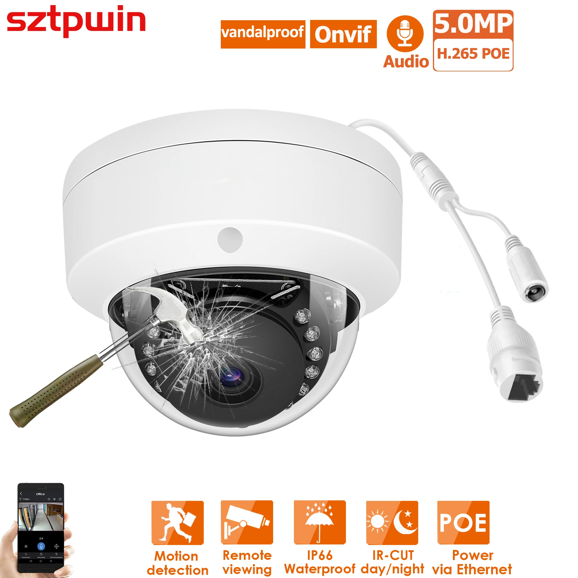 5MP-Metal-Fixed-Dome-POE-IP-ONVIF-H-265-Audio-CCTV-Camera-4mp ...