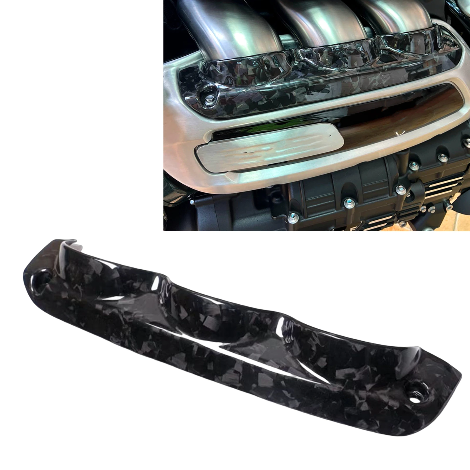 Carbon-Fiber-Motorcycle-Air-Intake-Vent-Plenum-Cover-Trim-Fairing-For ...