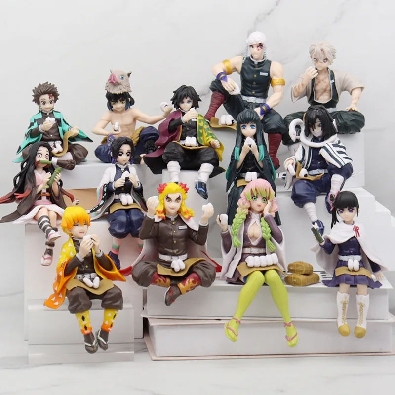 14-16cm-Anime-Demon-Slayer-Sit-Eating-Rice-Figure-Tanjirou-Nezuko ...