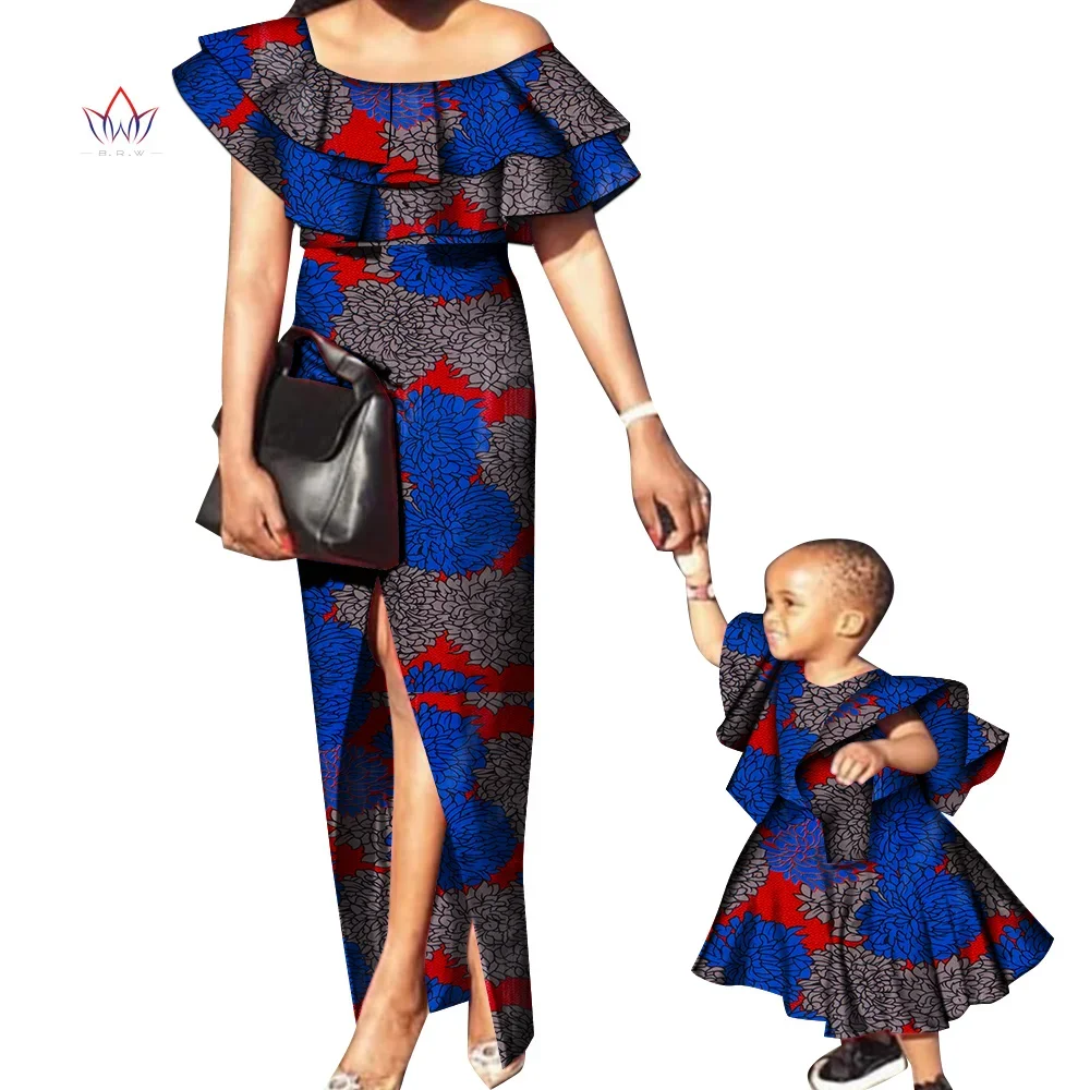 BintaRealWax-African-Family-Matching-Outfits-Clothing-Set-Mother-and ...