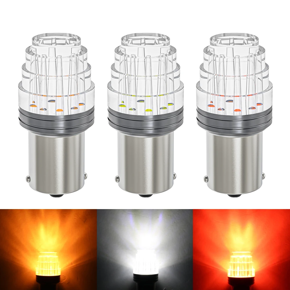 1× led 12v 1156 ba15s p21w signal lamp 1157 bay15d p21/5w parking ...