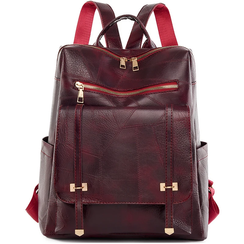 Luxury-Women-Designer-Brand-Backpack-Durable-PU-Anti-Splash-Knapsack ...