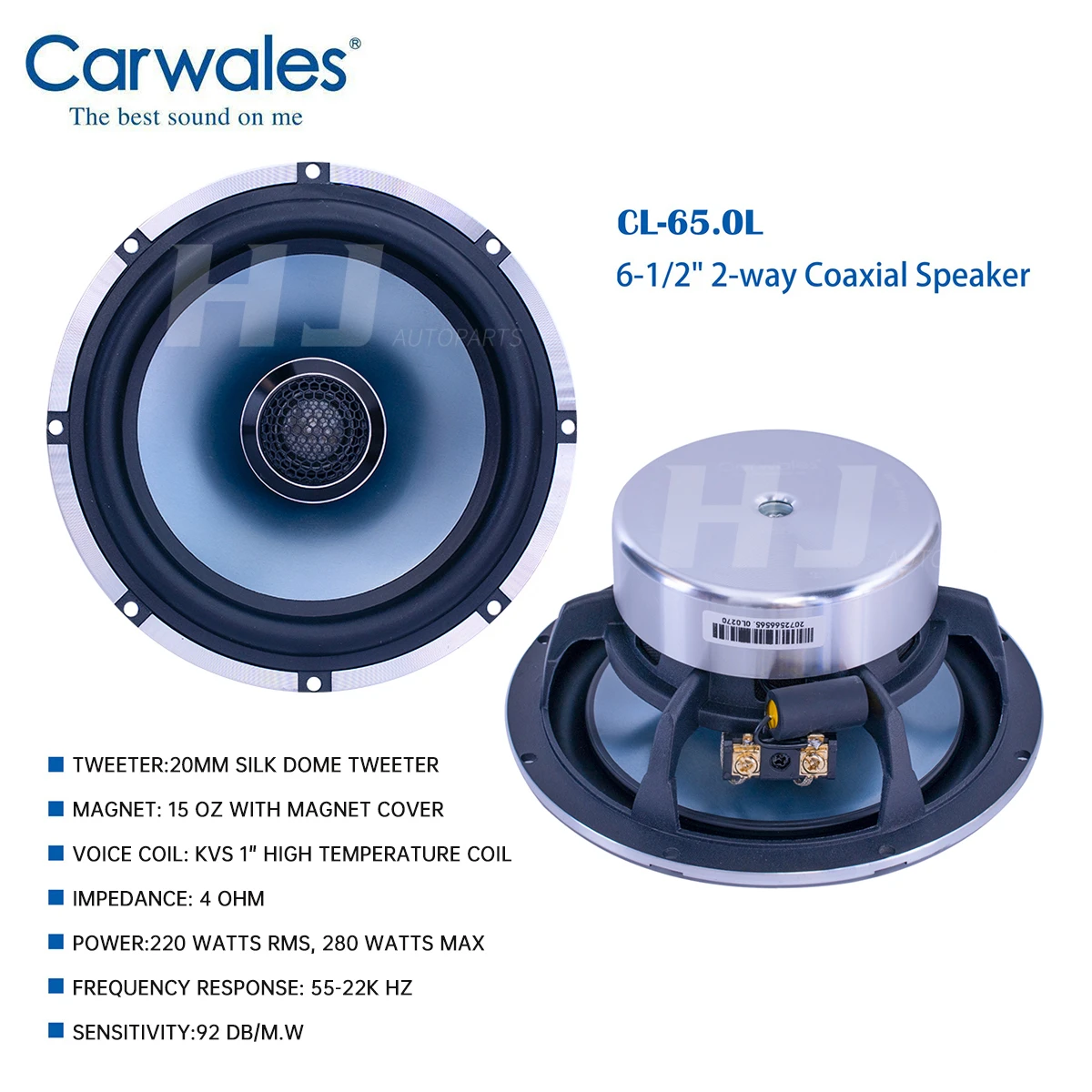 2pcs-Car-6-5-Inch-2-way-Coaxial-Audio-Speaker-Tweeter-Sub-Woofer-2-way ...