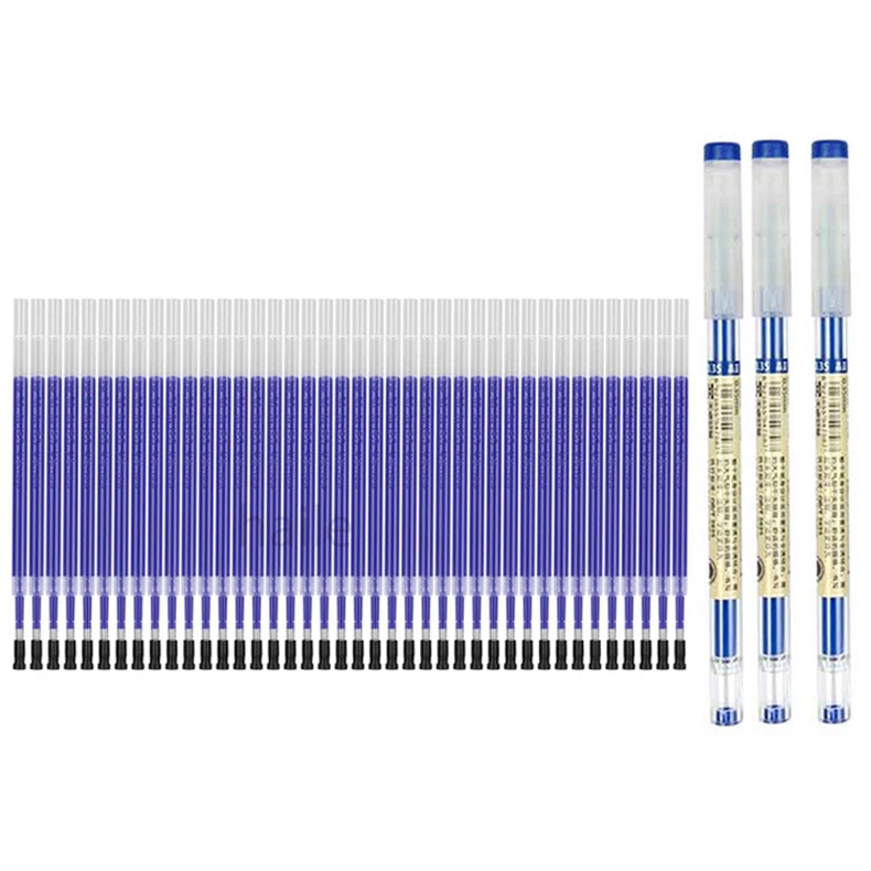 Lot de 43 stylos Gel rechargeables,stylo à Signature Ultra Fine 0.35mm ...