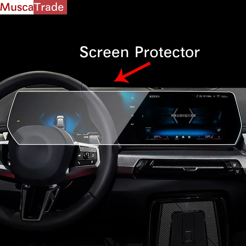 For-BMW-U10-U11-X1-IX1-2023Car-GPS-navigation-Protective-film-LCD ...