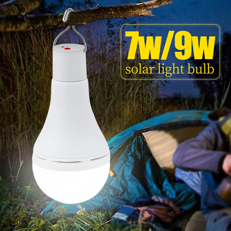 7-9W Solar Light Outdoor Waterproof Portable Solar Garden Hanging Light ...