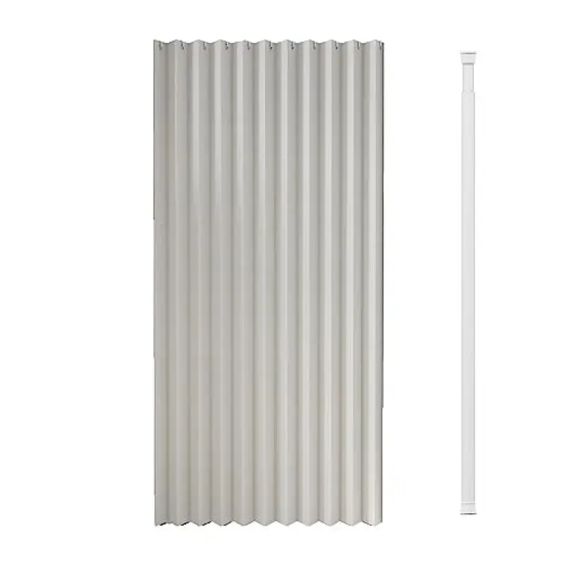 Bathroom-Folding-Shower-Curtain-No-Punching-Invisible-Waterproof ...