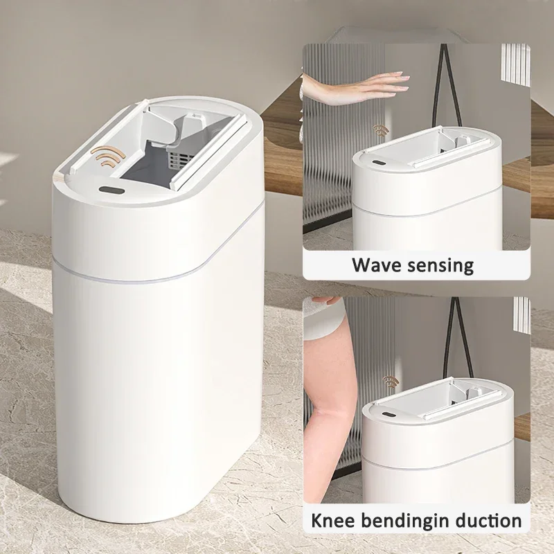 Automatic Sensor Trash Can 7/9L Two-way Dustbin Electric Wastebasket Fo ...