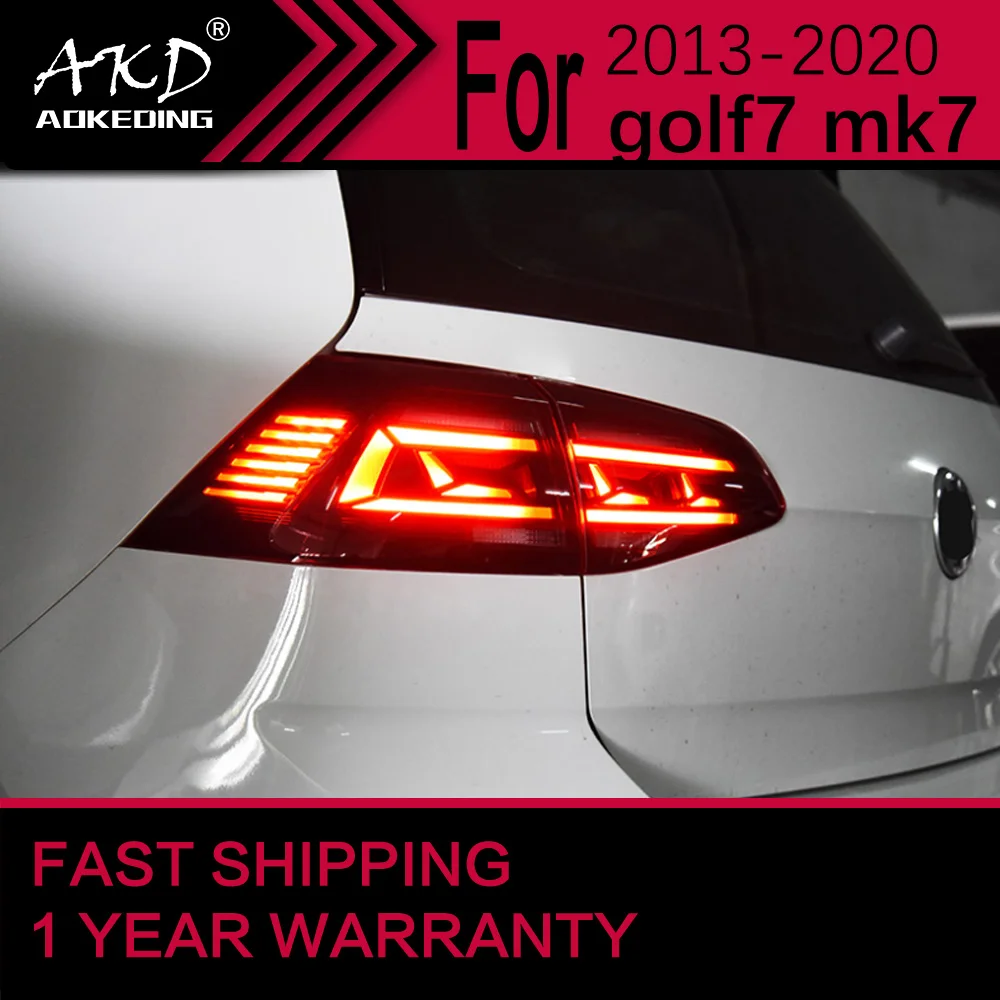 Car Lights for VW Golf 7 Golf7 MK7 LED Tail Light 2013-2020 MK7 Rear ...