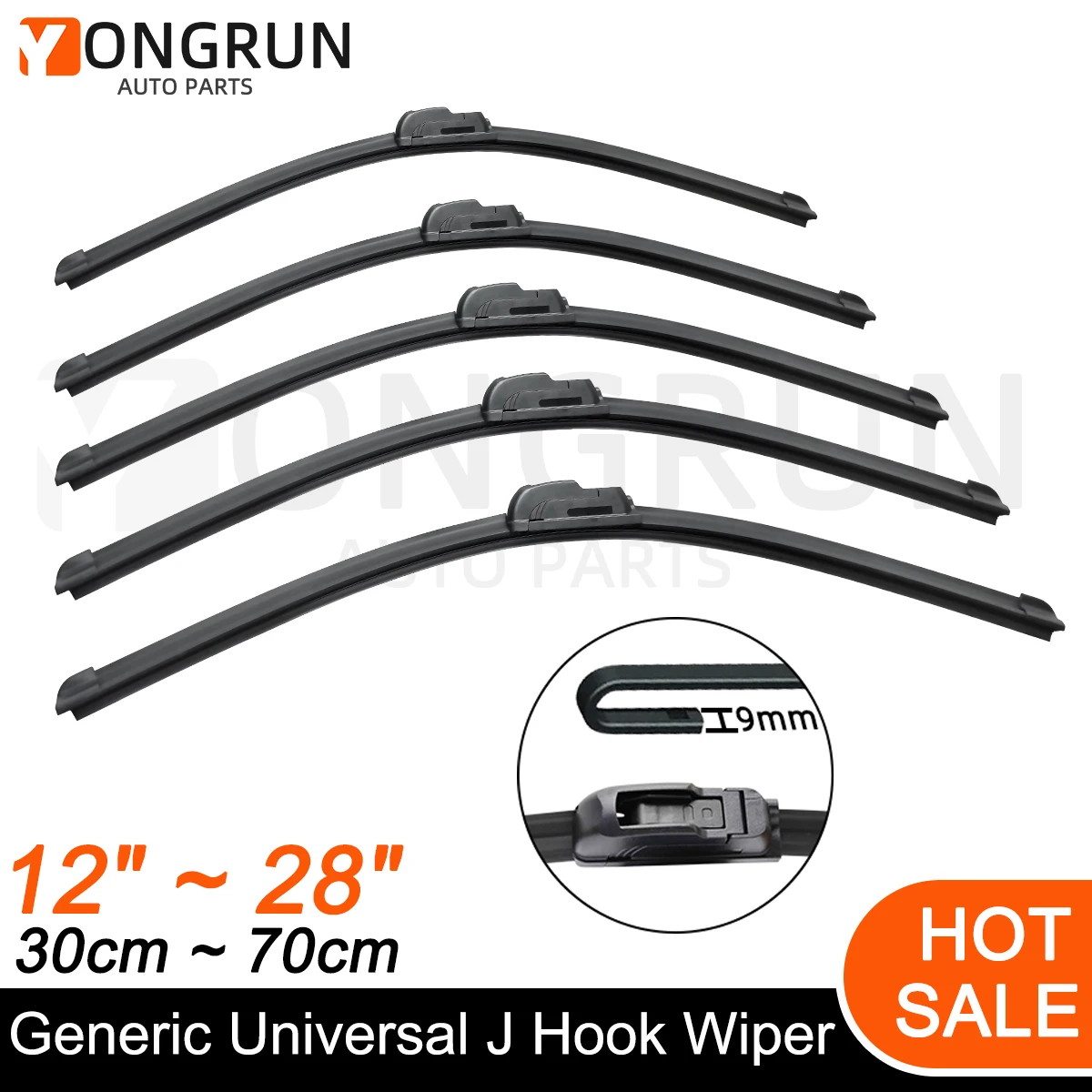 OEM-Fit-J-Hook-Universal-Generic-Front-Wiper-Blade-Rubber-13-to-28-Car ...