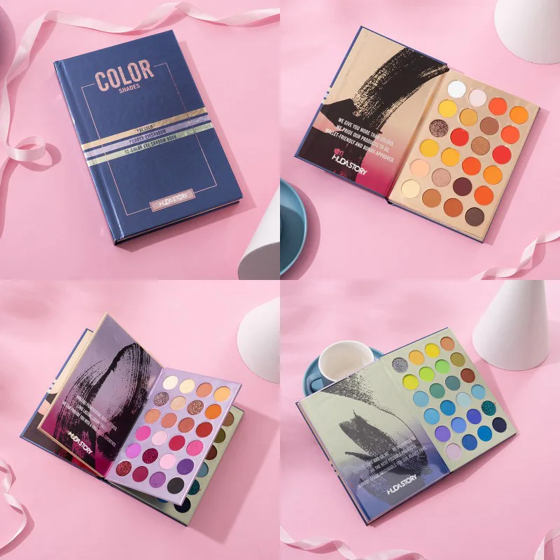 Inventory Clearance! 72 Colors Eyeshadow Palette Glazed Three-layer ...