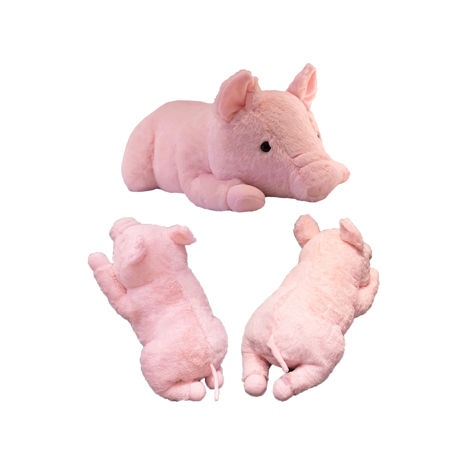 Simulated-Pink-Pig-Plush-Toys-Cartoon-Piggy-Shaped-Soft-Fluffy-Dolls ...