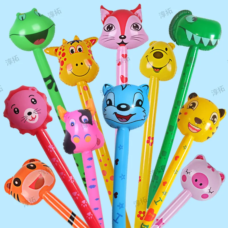 PVC-Children-s-Inflatable-Toys-Animal-Head-Stick-Wholesale-Inflatable ...