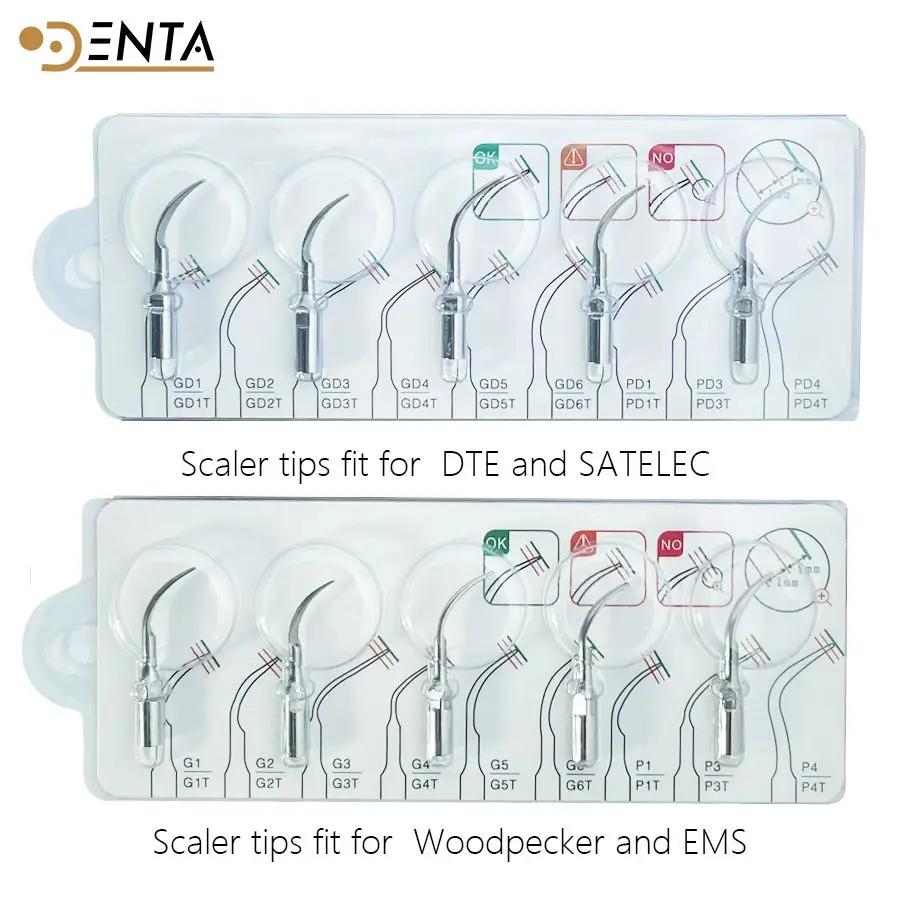 Dental Ultrassonic Scaler Tips G1 G2 G3 G4 P1GD1,GD2，GD4,PD1,GD1 Fit ...