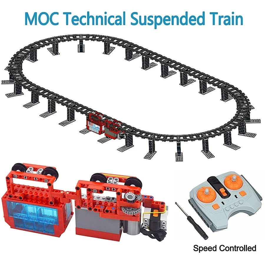 Technical-PF-Set-RC-Model-Track-Monorail-Suspended-Electric-Train-Motor ...