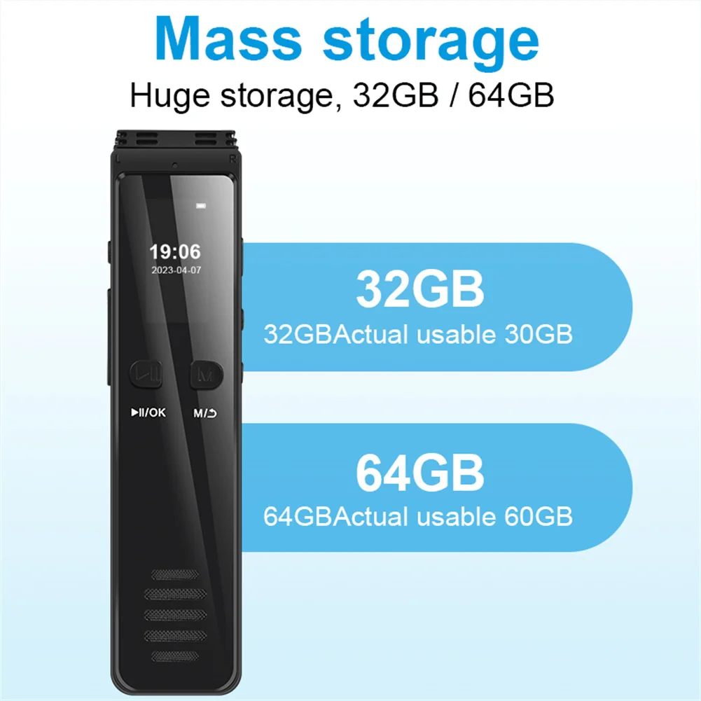 32GB-Mini-Digital-Voice-Recorder-Dynamic-Noise-Reduction-Record-Payback ...