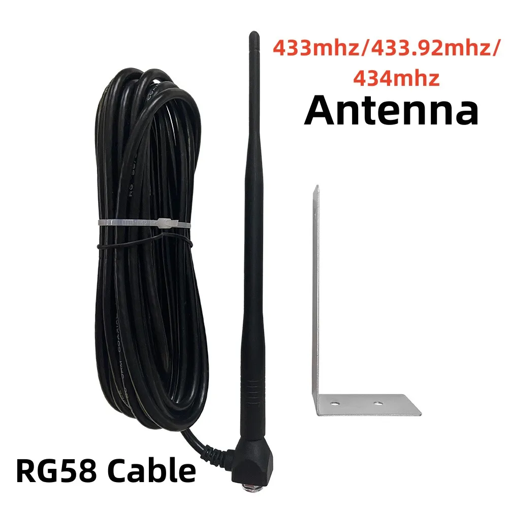 433Mhz Antenna for Gate Garage Radio Signal Booster Wireless 433.92mhz RF Signal Repeater