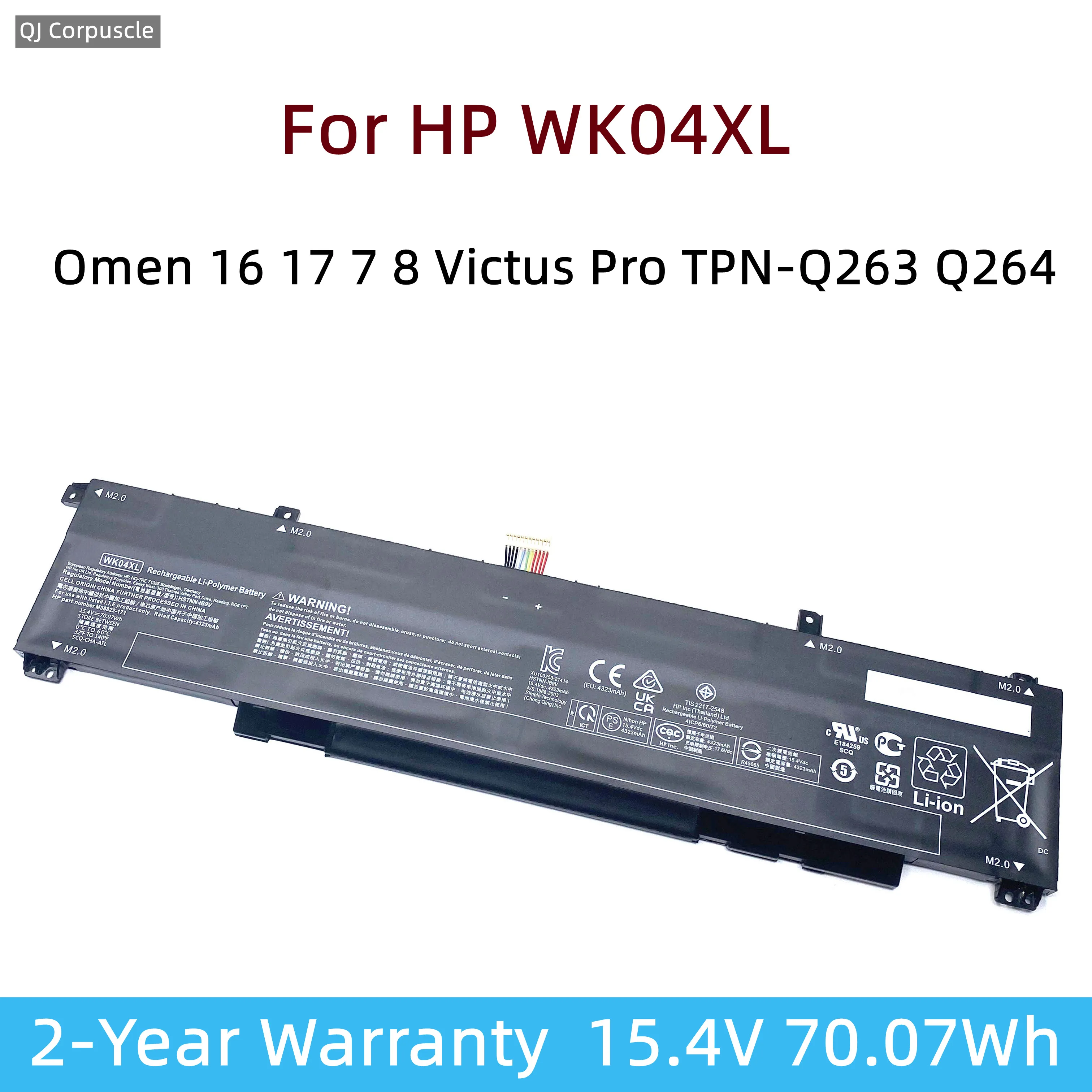 Original WK04XL Laptop Battery For HP Omen 16 17 7 8 Victus Pro TPN ...